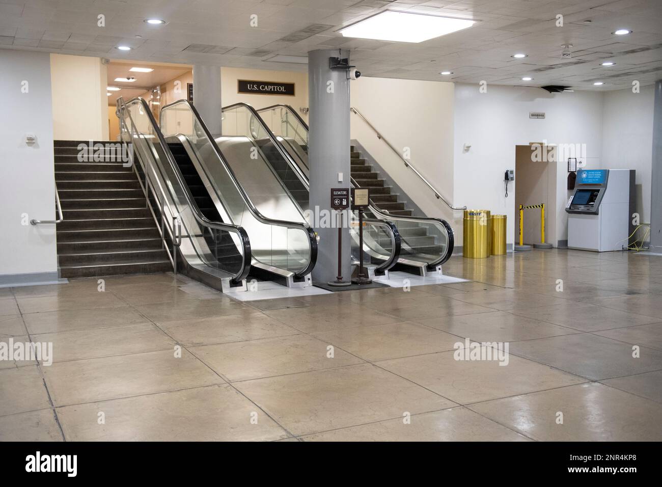 UNITED STATES - MARCH 30: The Senate subway area remains empty as ...