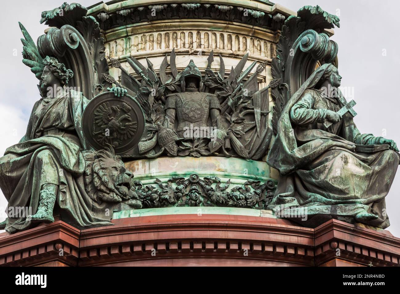 Details on the tsar nicholas i monument in st isaacs square hi-res ...