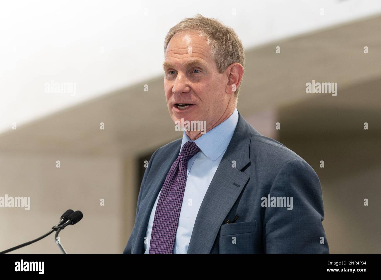 Janno Lieber, Chair and CEO of MTA speaks at celebration of start of ...