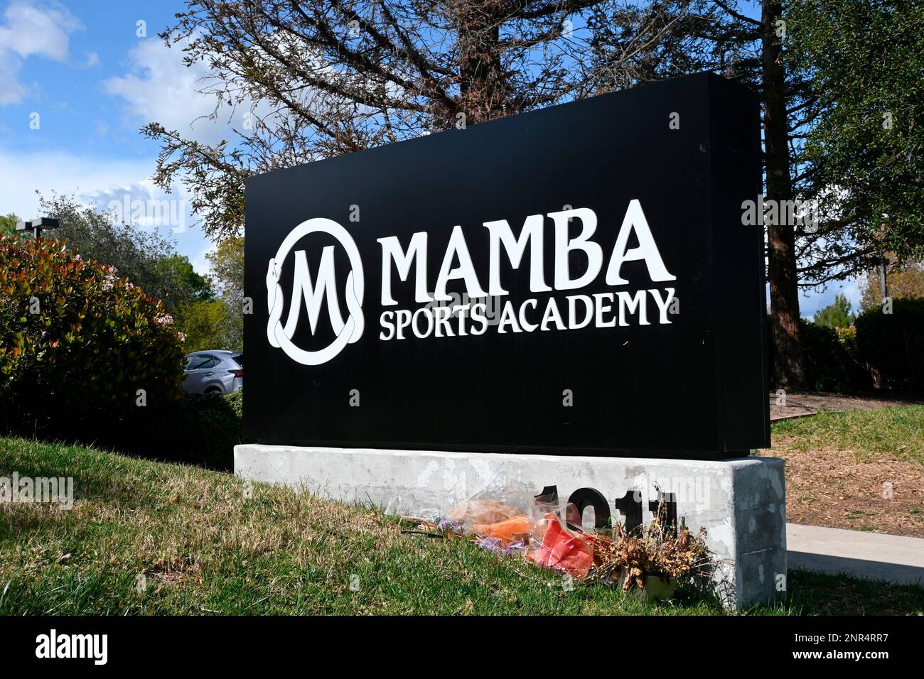 General overall view of sign at the entrance to the Mamba Sports ...