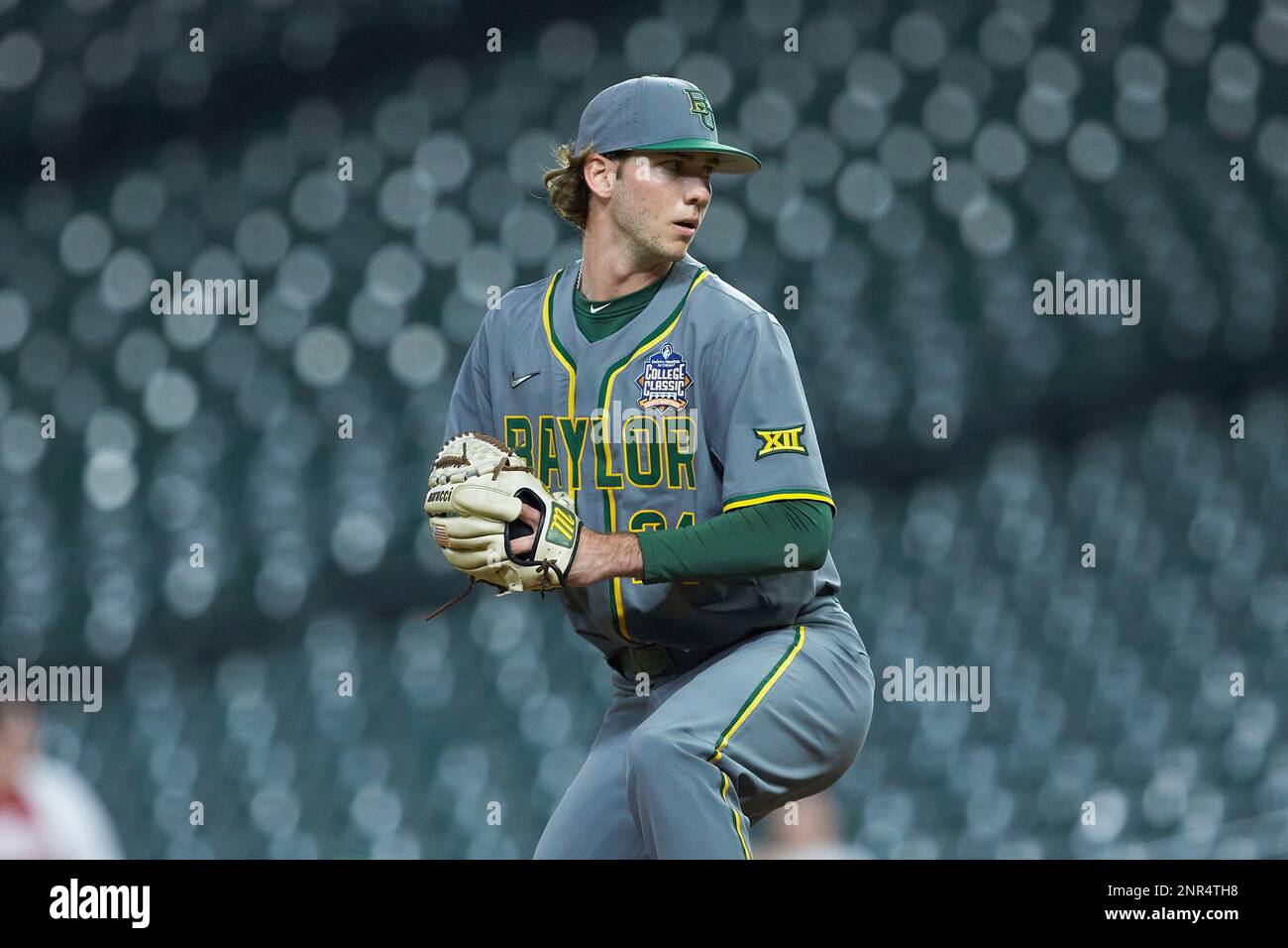 Baylor Bears relief pitcher Jimmy Winston (24) in action against the ...