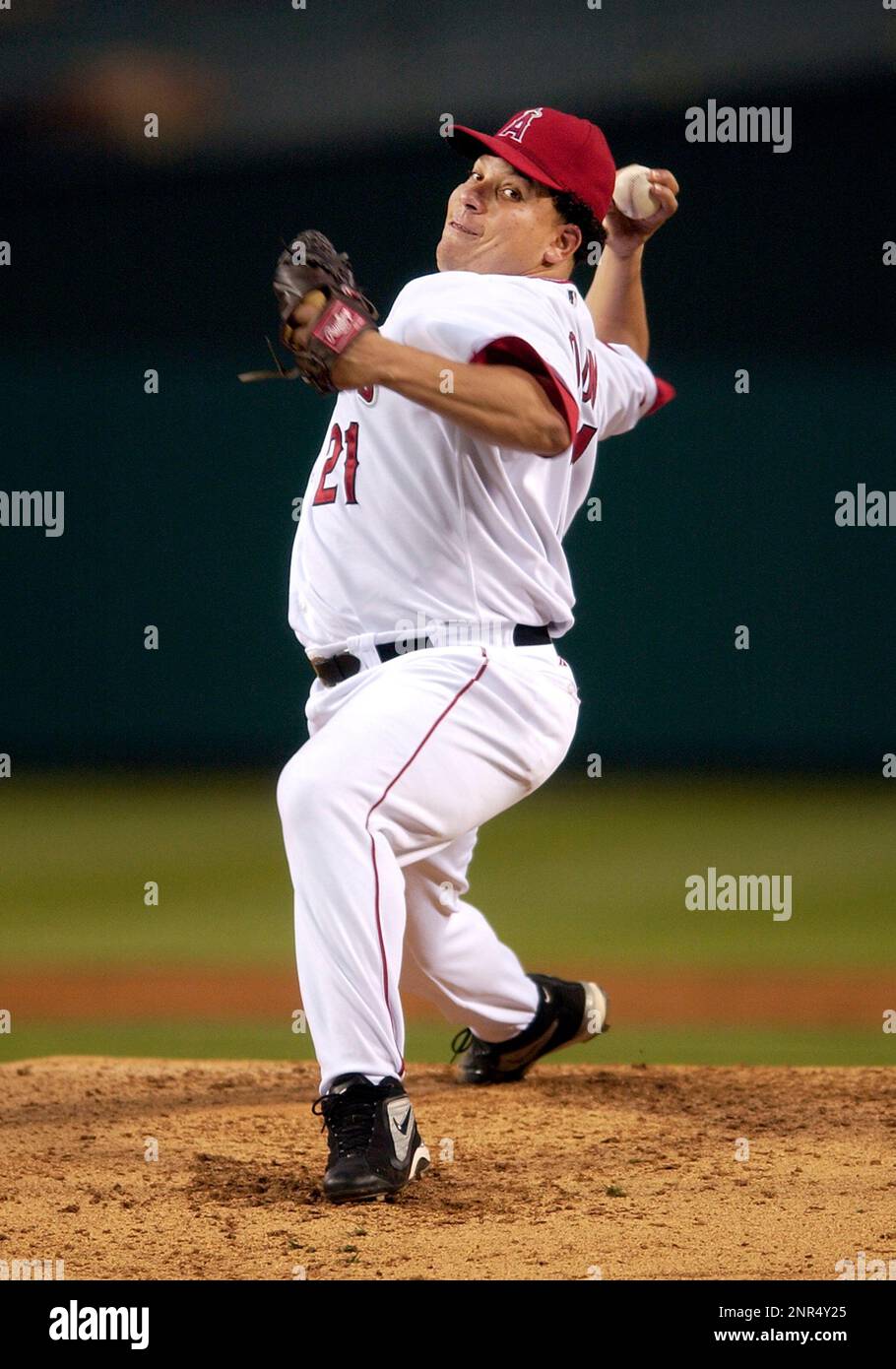 20 May. 2004: Anaheim Angels pitcher Bartolo Colon (21) in action ...