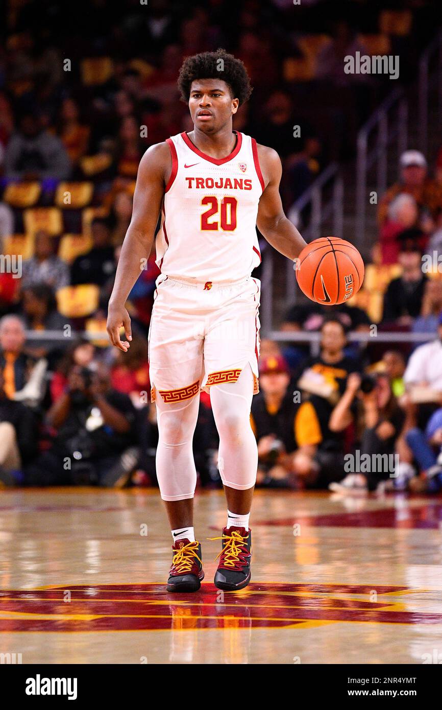 LOS ANGELES, CA - FEBRUARY 01: USC Trojans guard Ethan Anderson (20 ...