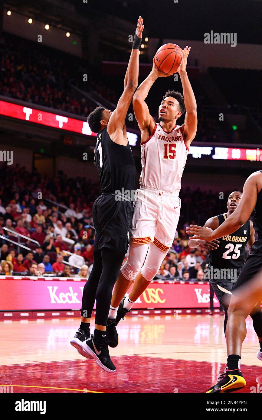 LOS ANGELES, CA - FEBRUARY 01: USC Trojans forward Isaiah Mobley (15 ...