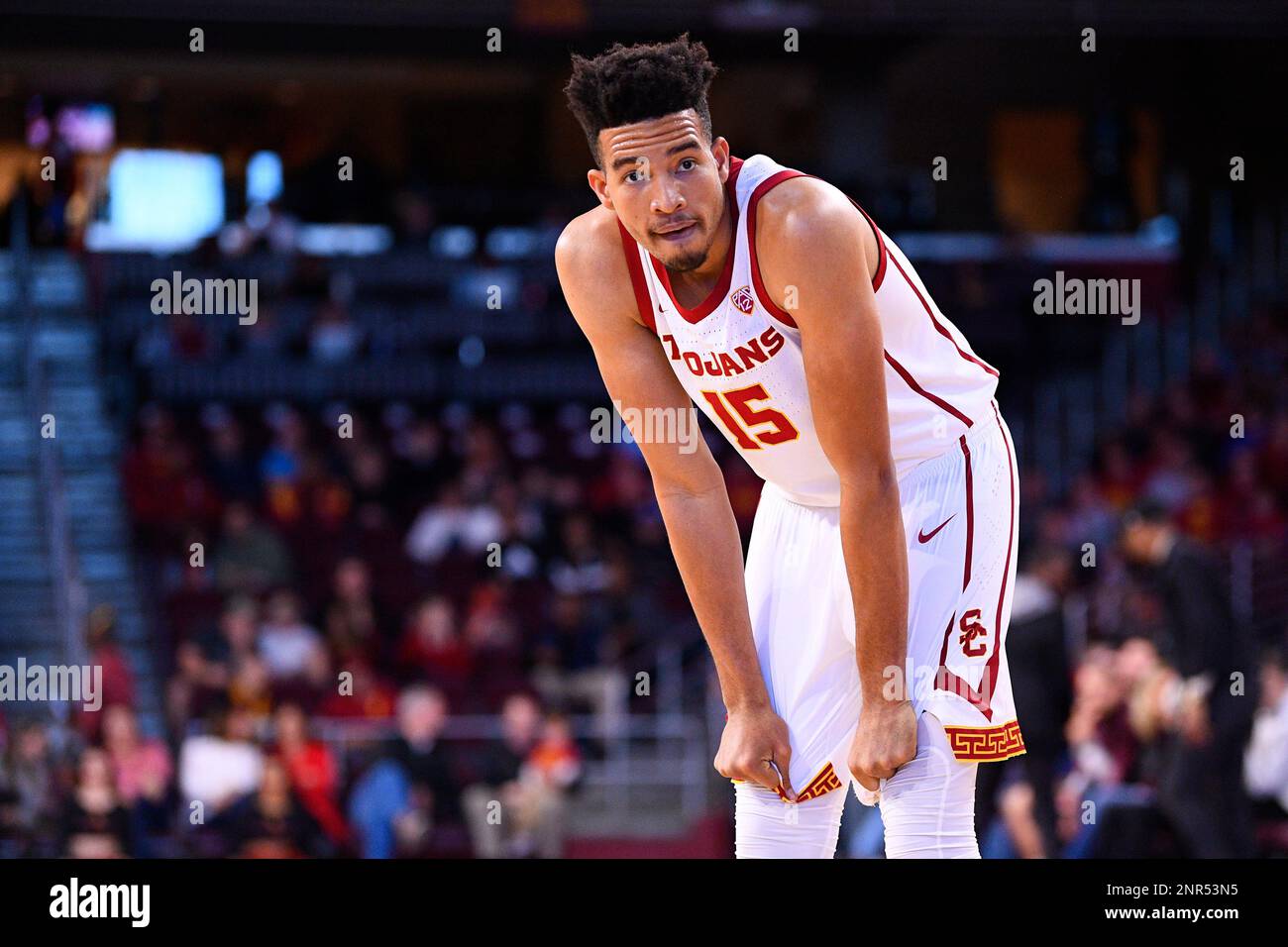 LOS ANGELES, CA - DECEMBER 15: USC Trojans forward Isaiah Mobley (15 ...