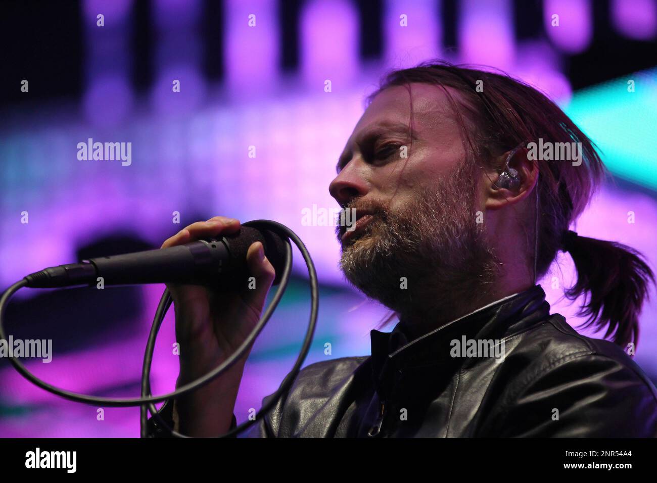 NEWARK, NJ - JUNE 01: Thom Yorke main vocalist and songwriter of the ...
