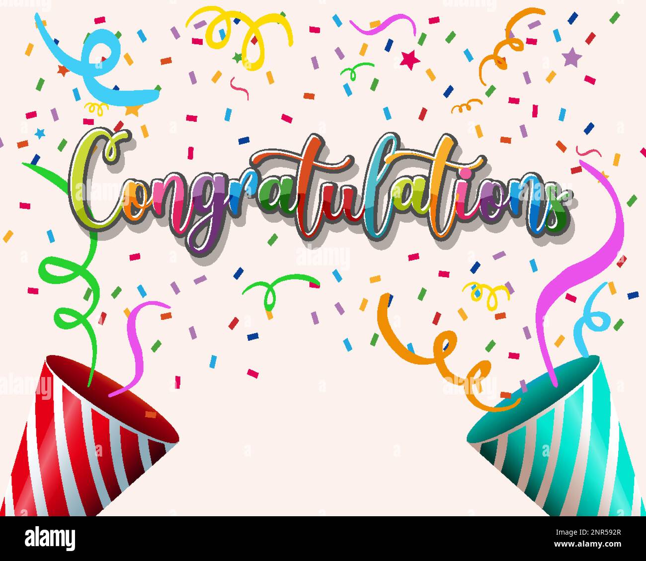 Congratulations text graphics for celebrating special occasions illustration Stock Vector Image ...