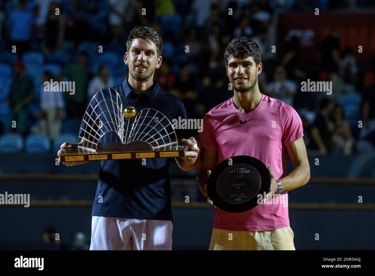 Rio, Brazil - february 25, 2023: Cameron Norrie (GBR) and Carlos ...