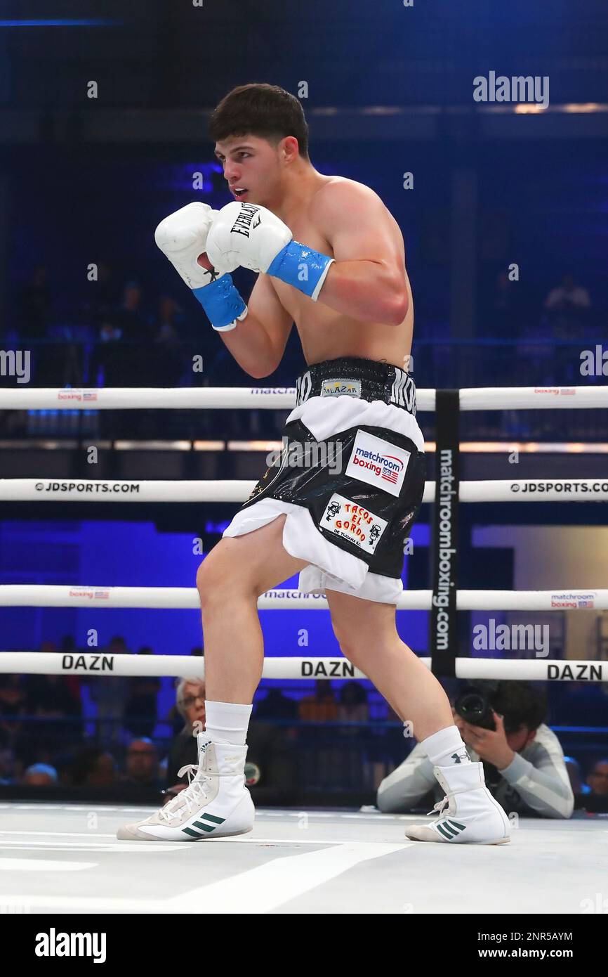 MIAMI, FL - JANUARY 30: Middleweight Alexis Espino boxes against ...