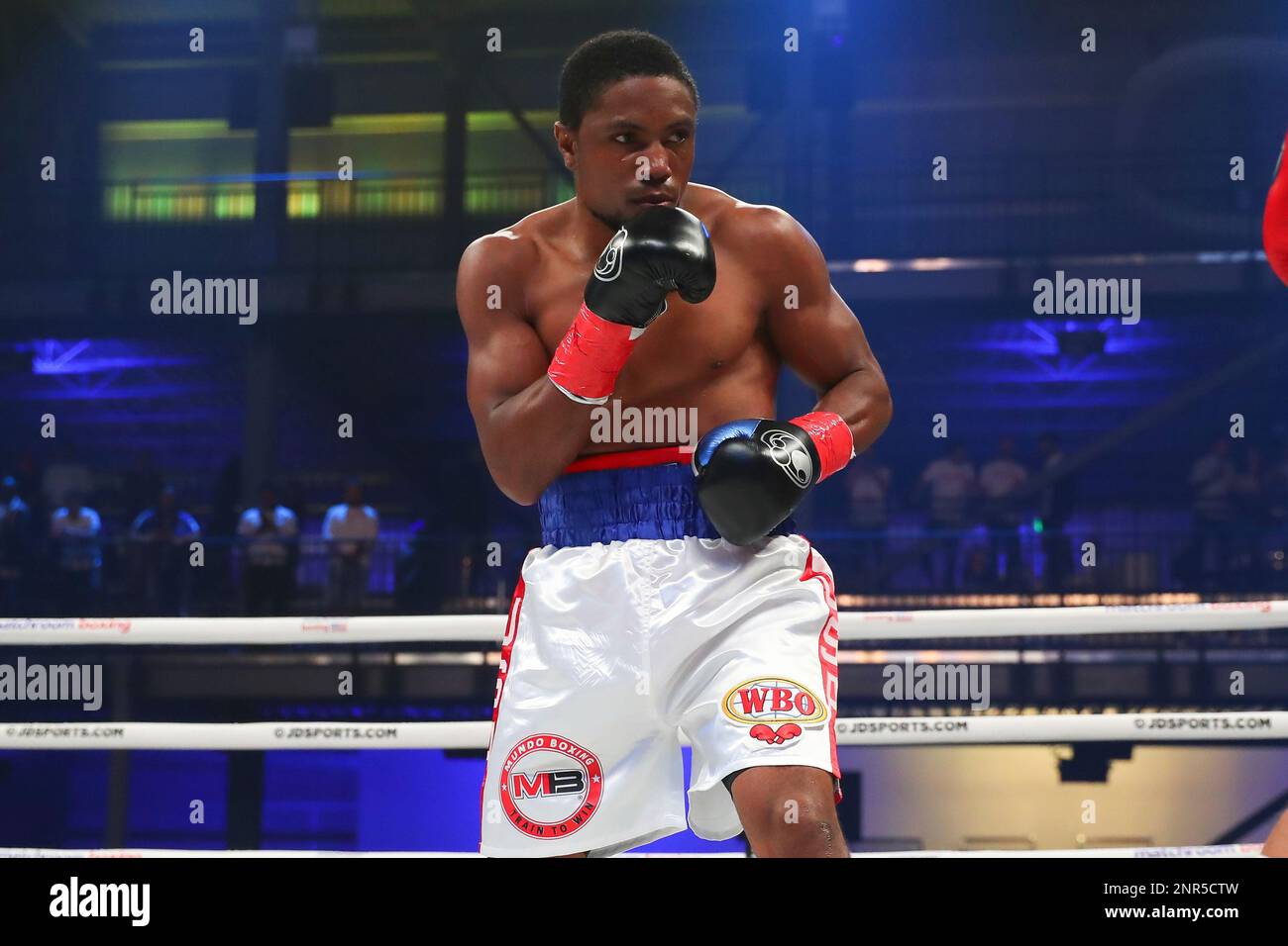 MIAMI, FL - JANUARY 30: Roamer Alexis Angulo boxes against Anthony Sims ...
