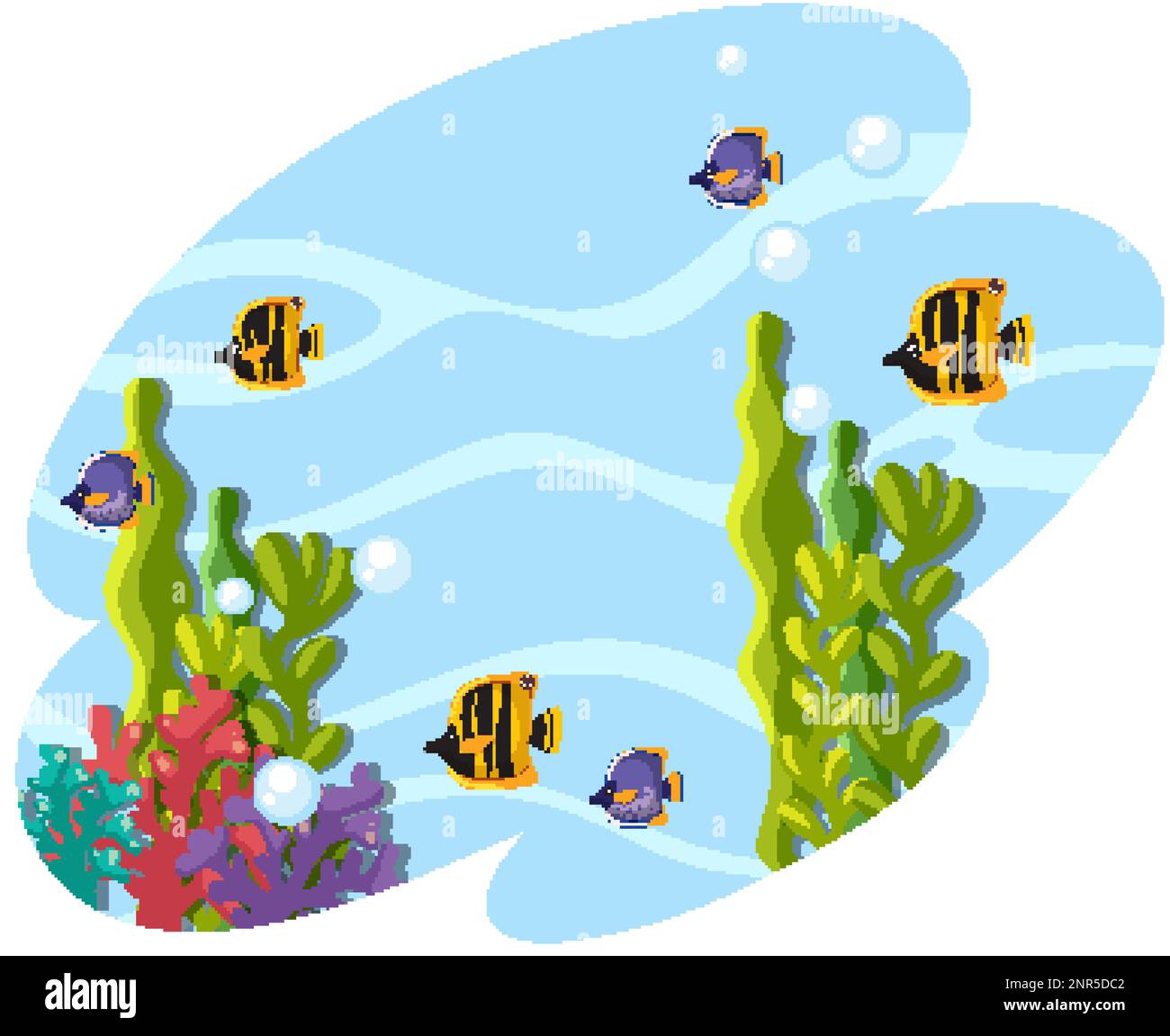 Beautiful fish underwater background illustration Stock Vector Image ...