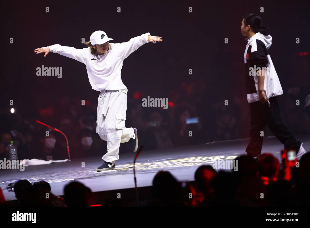 Fukuoka, Japan. 25th Feb, 2023. (L to R) Ami Yuasa/Ami (JPN), 671 (CHN ...