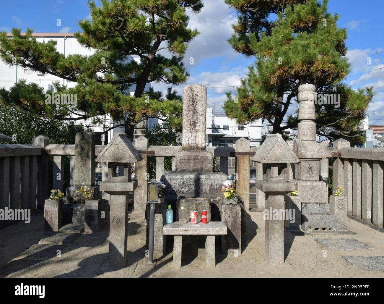 A grave of Shigenari Kimura, a Japanese samurai and a general of early ...