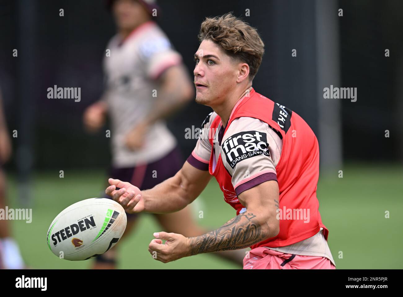 Reece Walsh in action during an NRL Brisbane Broncos training session ...