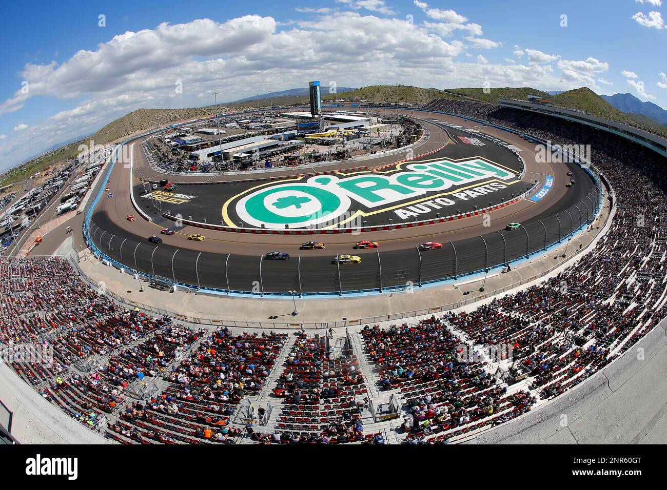 Track overview during the NASCAR Cup Series FanShield 500 race at ...