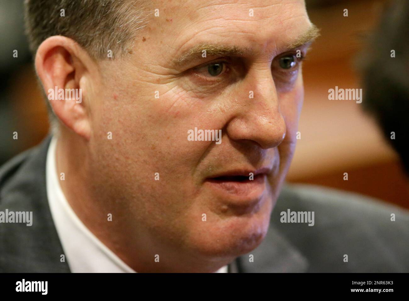 Deputy District Attorney John Lewin looks on during the murder trial of ...