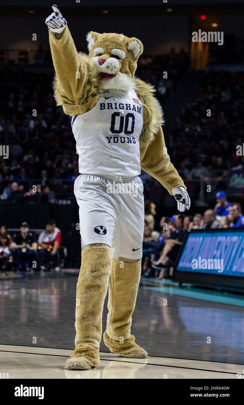 Mar 09 2020 Las Vegas, NV, U.S.A. BYU mascot during the NCAA West Coast ...