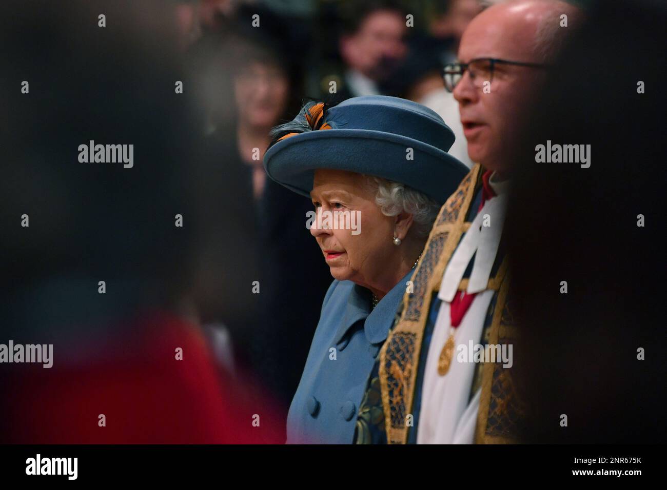 Britain's Queen Elizabeth II and The Very Reverend Dr David Hoyle, Dean ...