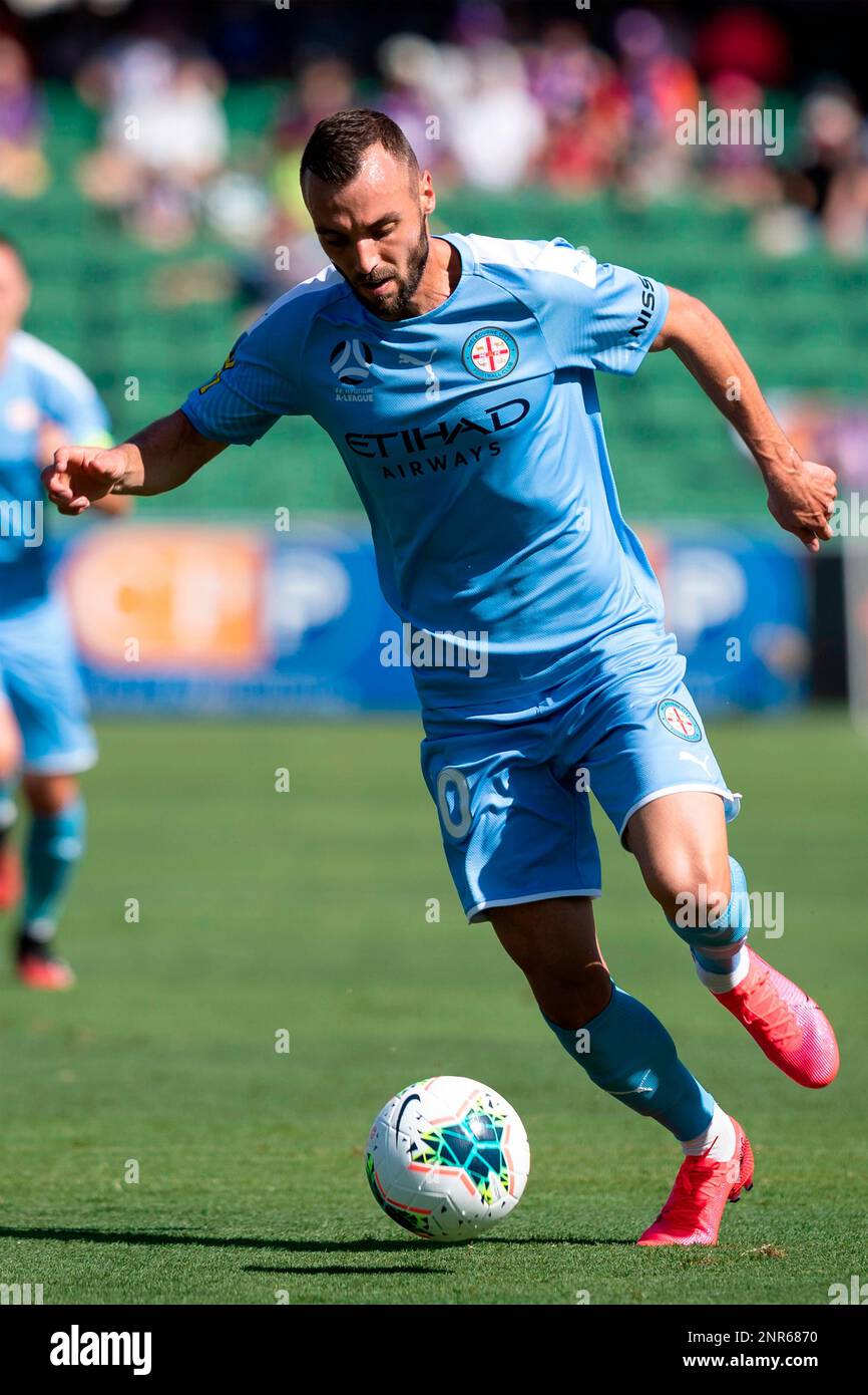 PERTH, AUSTRALIA - MARCH 08: Melbourne City Midfielder Florin Berenguer ...