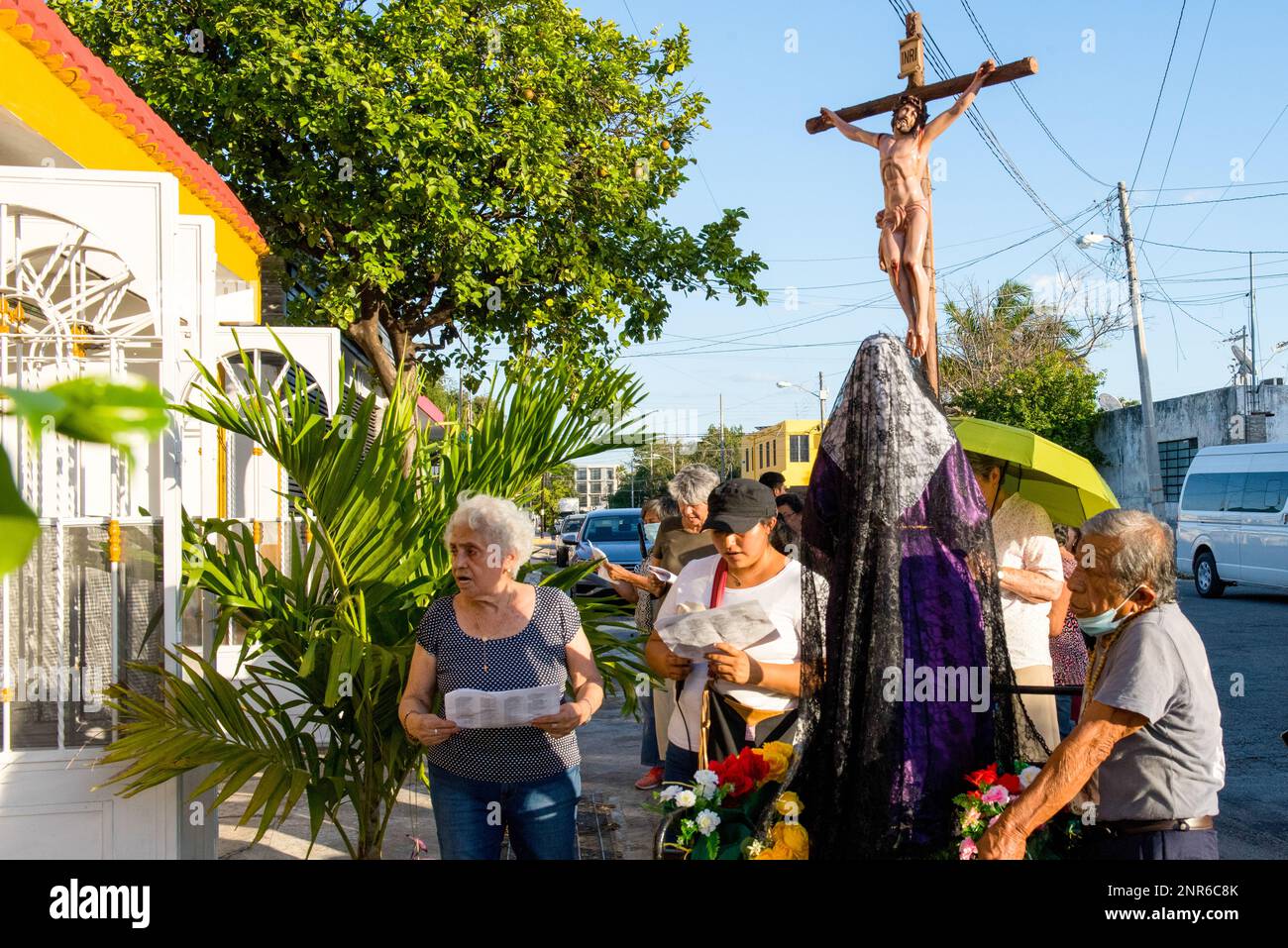 To mark the sixth friday of Lent, small home altars are set up in some ...