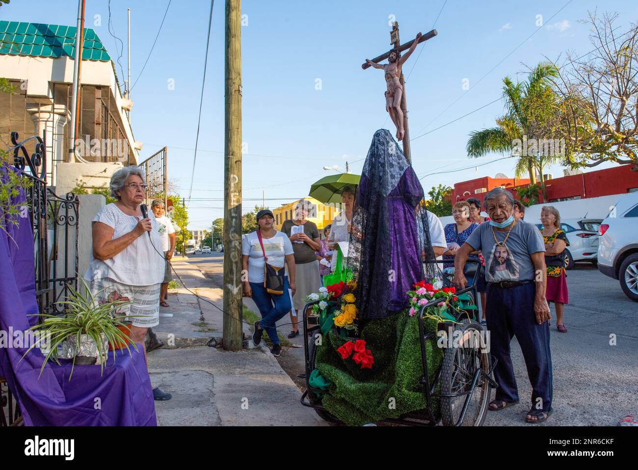 To mark the sixth friday of Lent, small home altars are set up in some ...