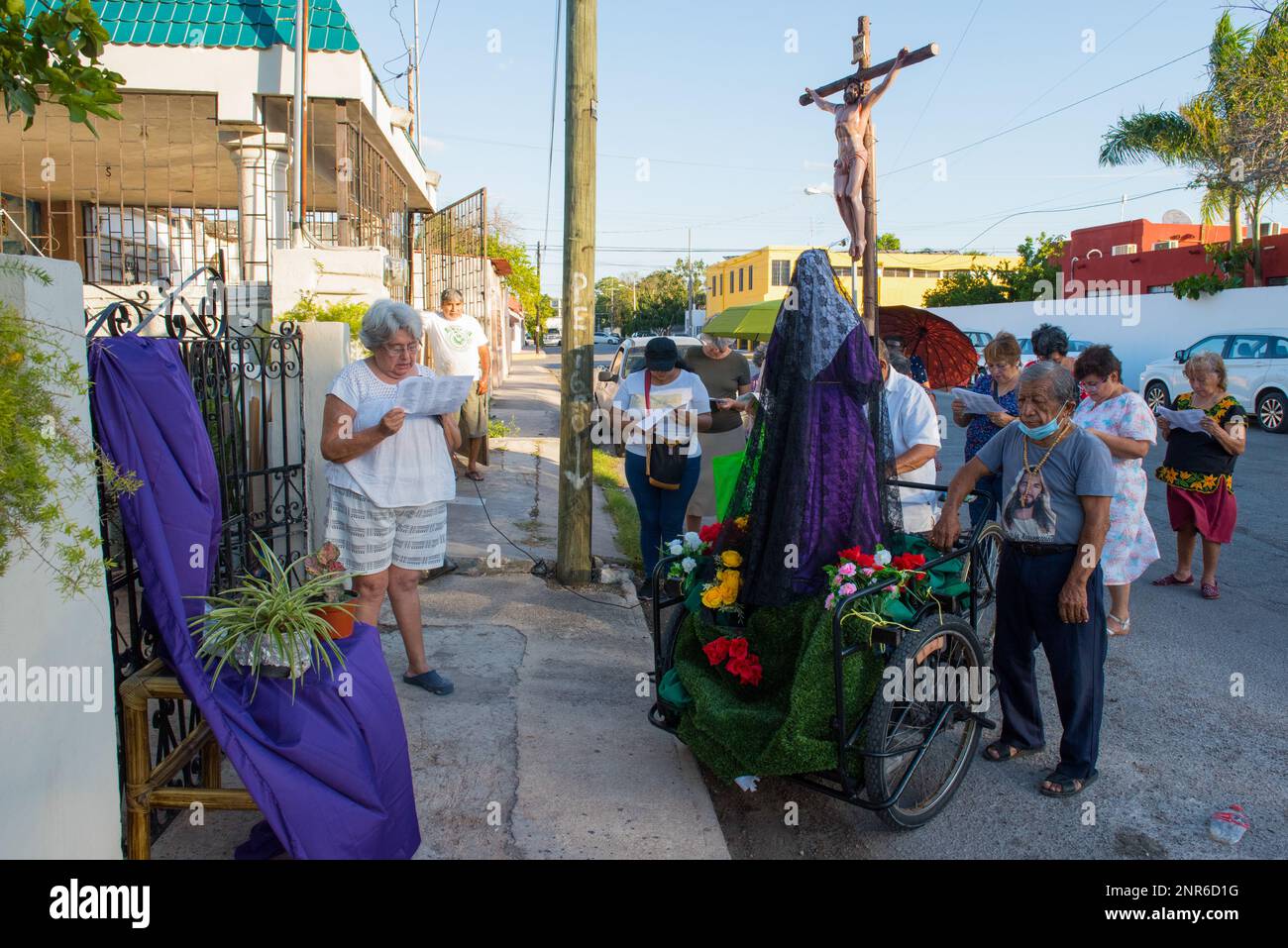 To mark the sixth friday of Lent, small home altars are set up in some ...