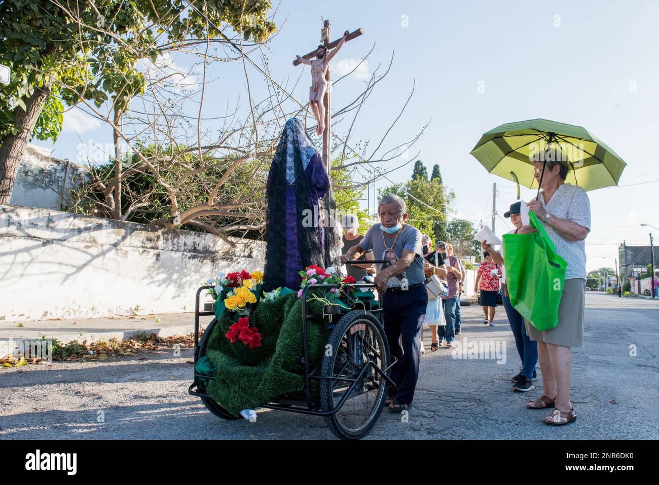 To mark the sixth friday of Lent, small home altars are set up in some ...