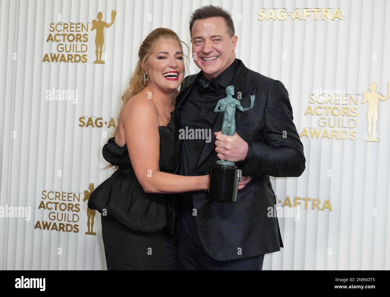 Brendan Fraser, winner of the award for outstanding performance by a ...