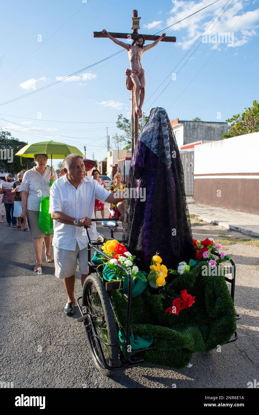 To mark the sixth friday of Lent, small home altars are set up in some ...
