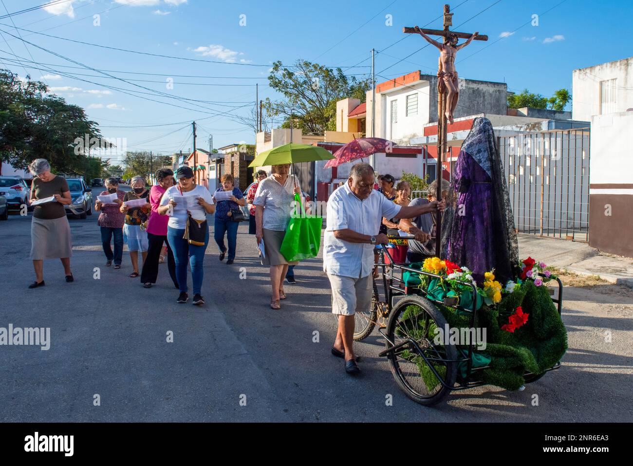 To mark the sixth friday of Lent, small home altars are set up in some ...