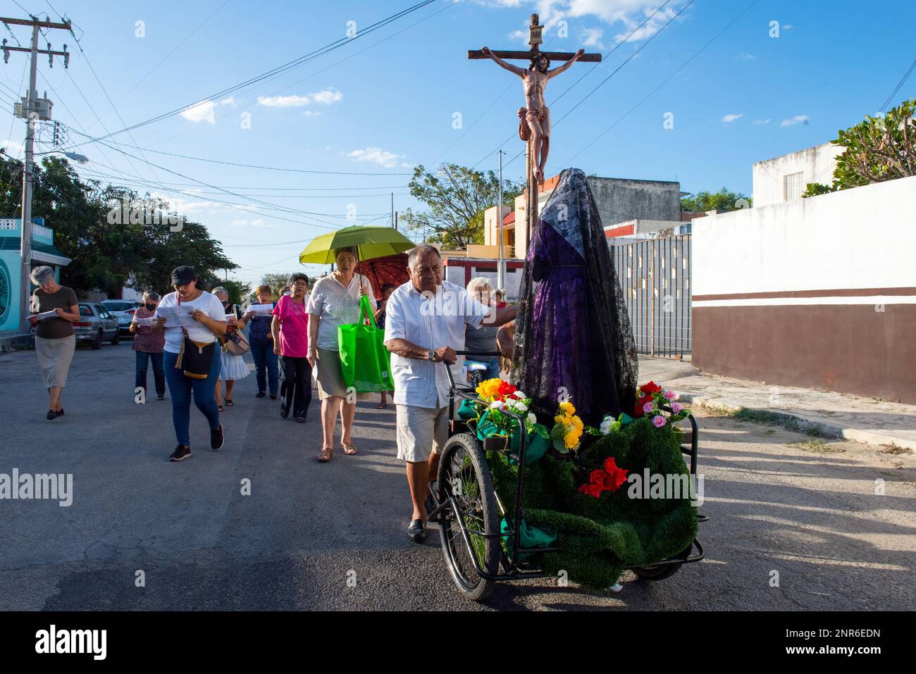 To mark the sixth friday of Lent, small home altars are set up in some ...
