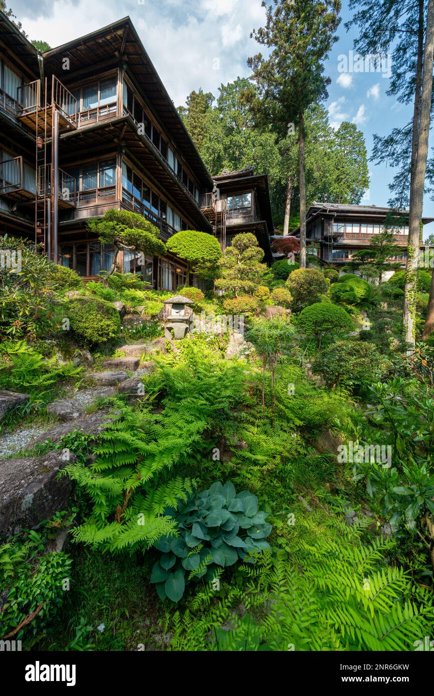 Yunoshimakan, a traditional ryokan inn located in the mountains above ...