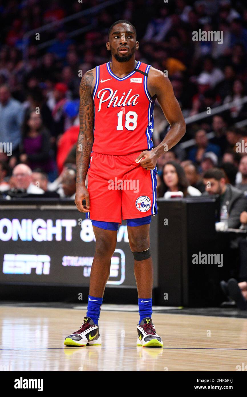 LOS ANGELES, CA - MARCH 01: Philadelphia 76ers Guard Shake Milton (18 ...