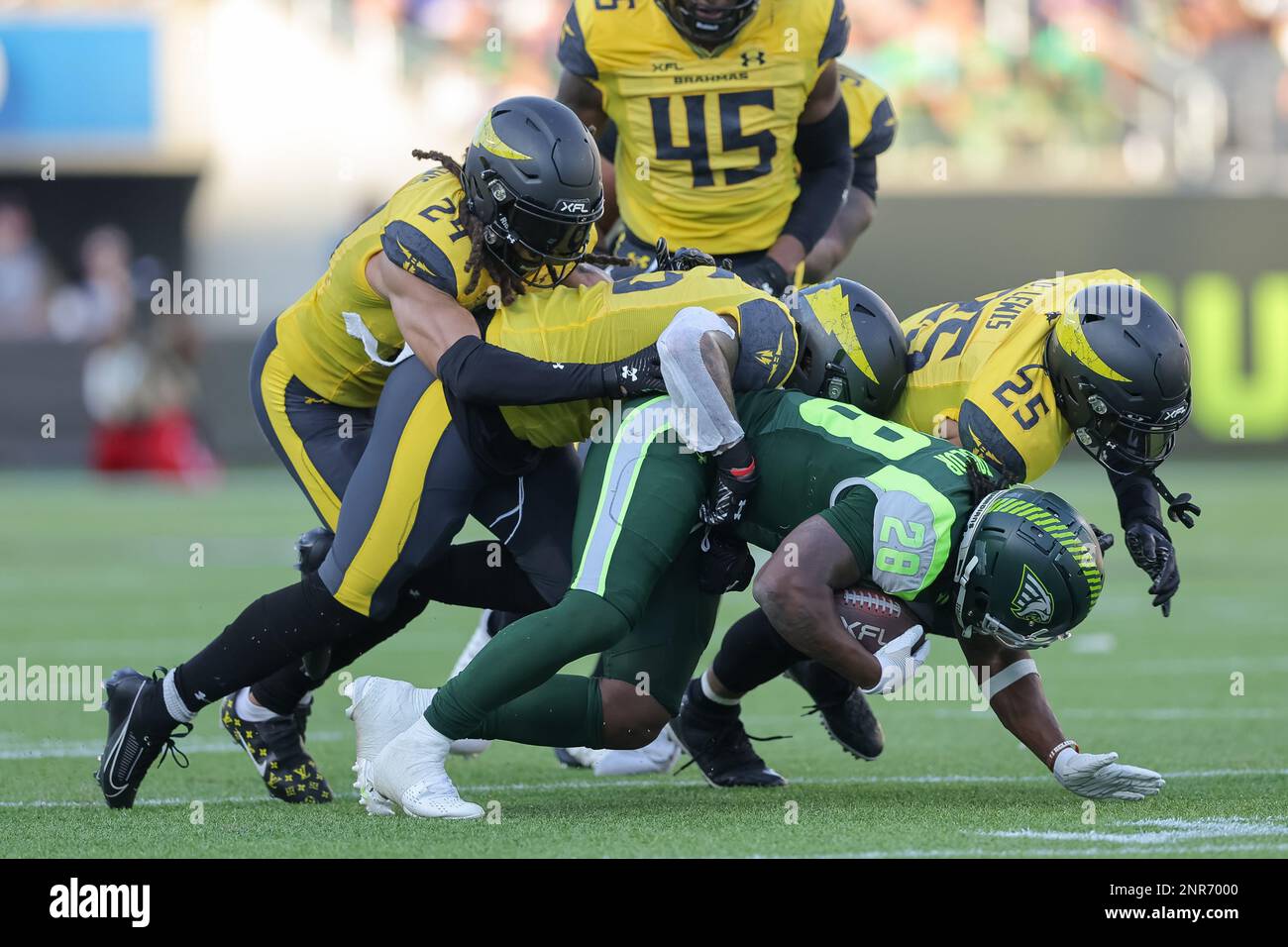 February 26, 2023: Orlando Guardians running back KELVIN TAYLOR (28 ...