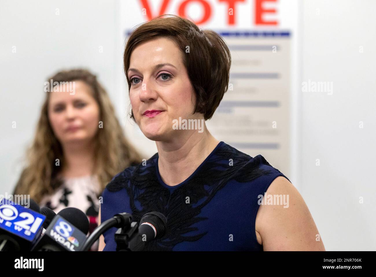 Cumberland County Commissioner Jean Foschi speaks as the new voting ...