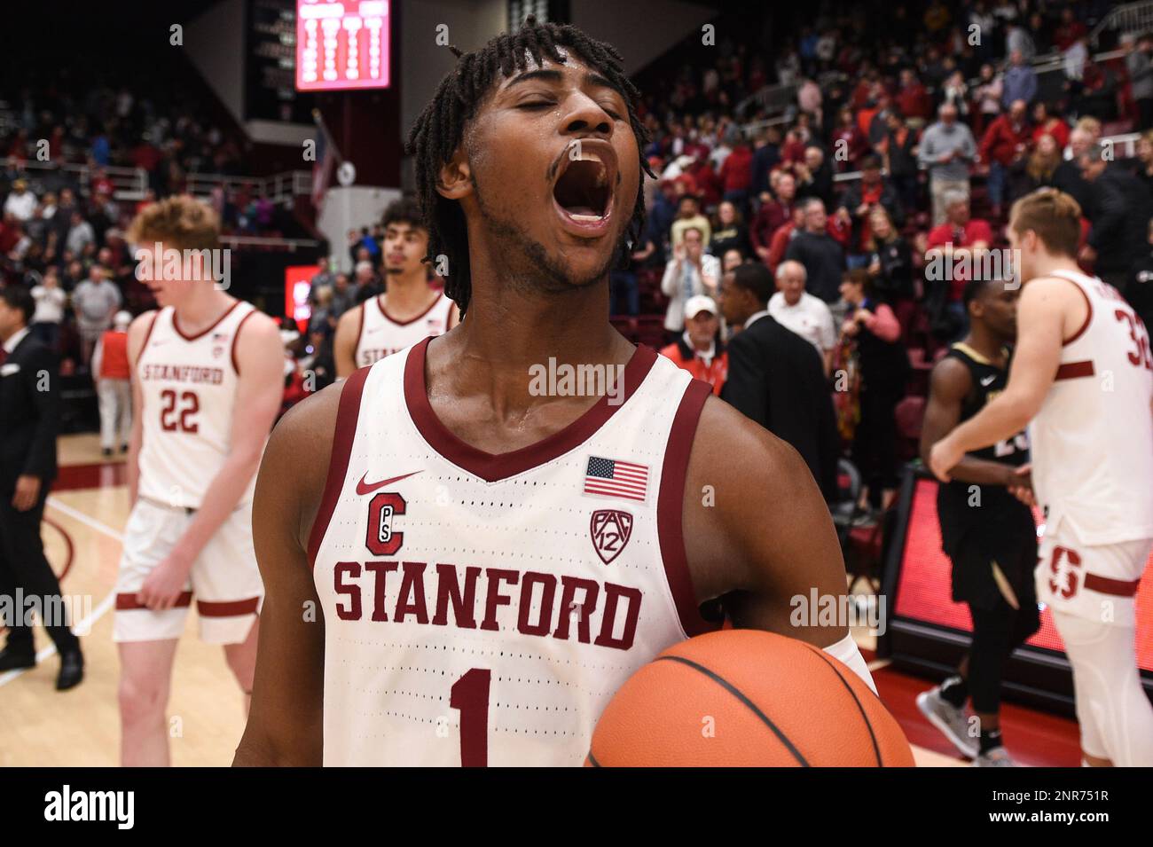 PALO ALTO, CA - MARCH 01: Stanford Cardinal guard Daejon Davis (1 ...