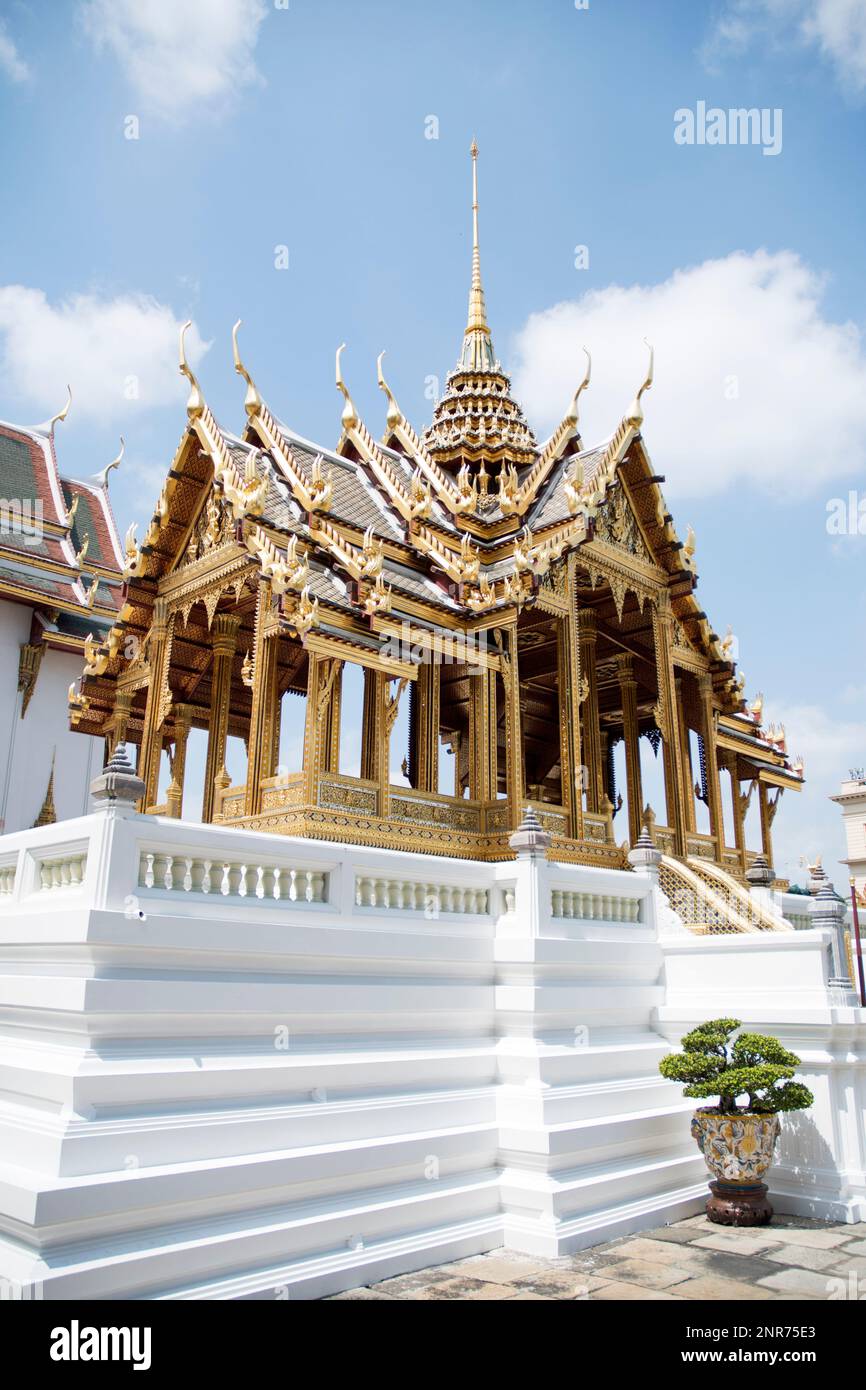 Phra Tinang Aporn Phimok Prasat Pavilion in the Grand Palace in Bangkok ...