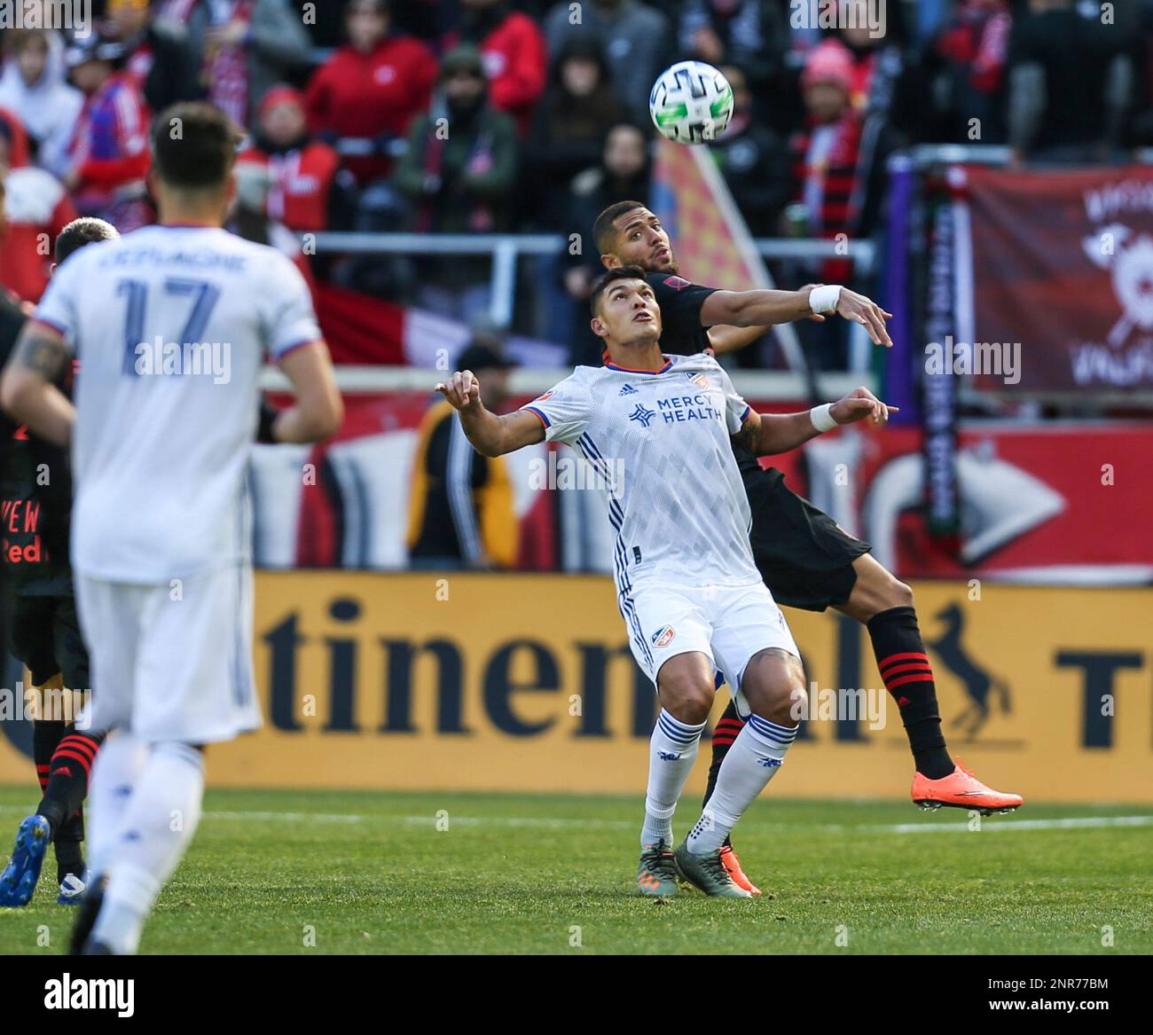 March 1, 2020: FC Cincinnati midfielder Corben Bone (19) battles for ...