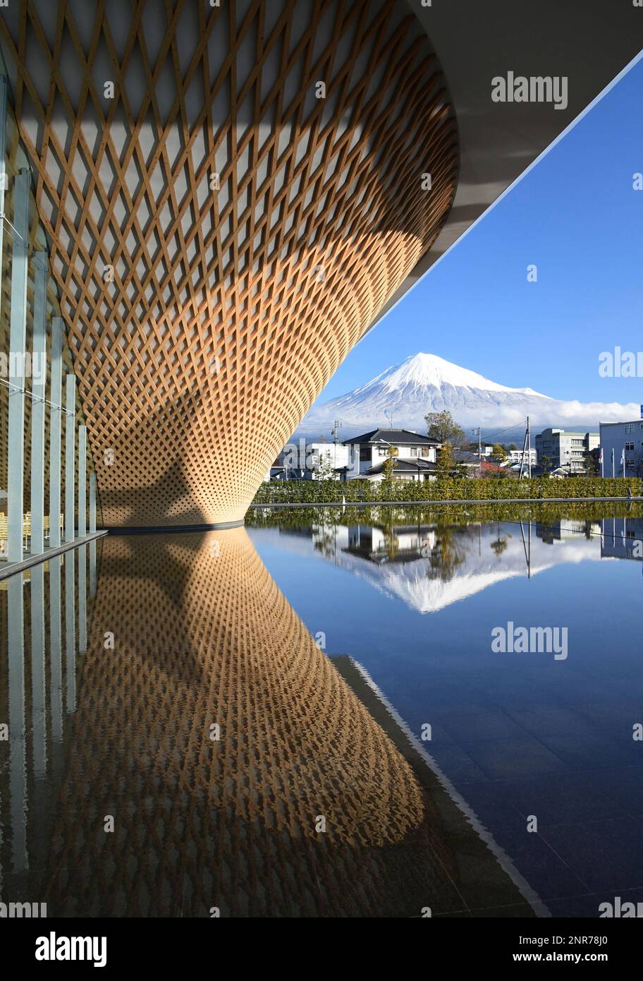 The building of Mt.Fuji World Heritage Center which is inspired by ...