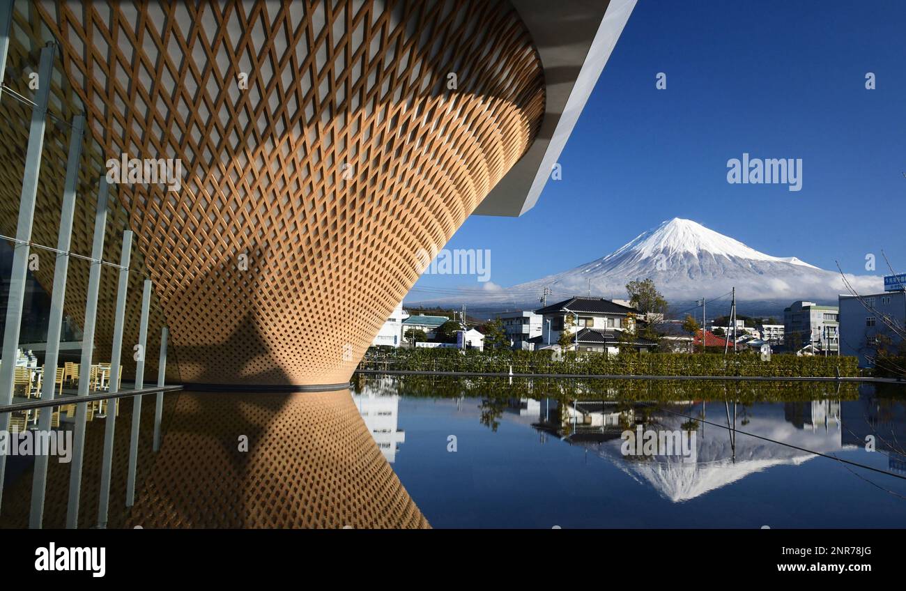 The building of Mt.Fuji World Heritage Center which is inspired by ...