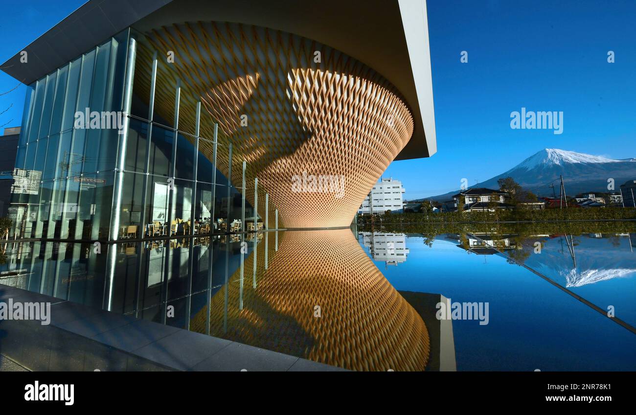 The building of Mt.Fuji World Heritage Center which is inspired by ...