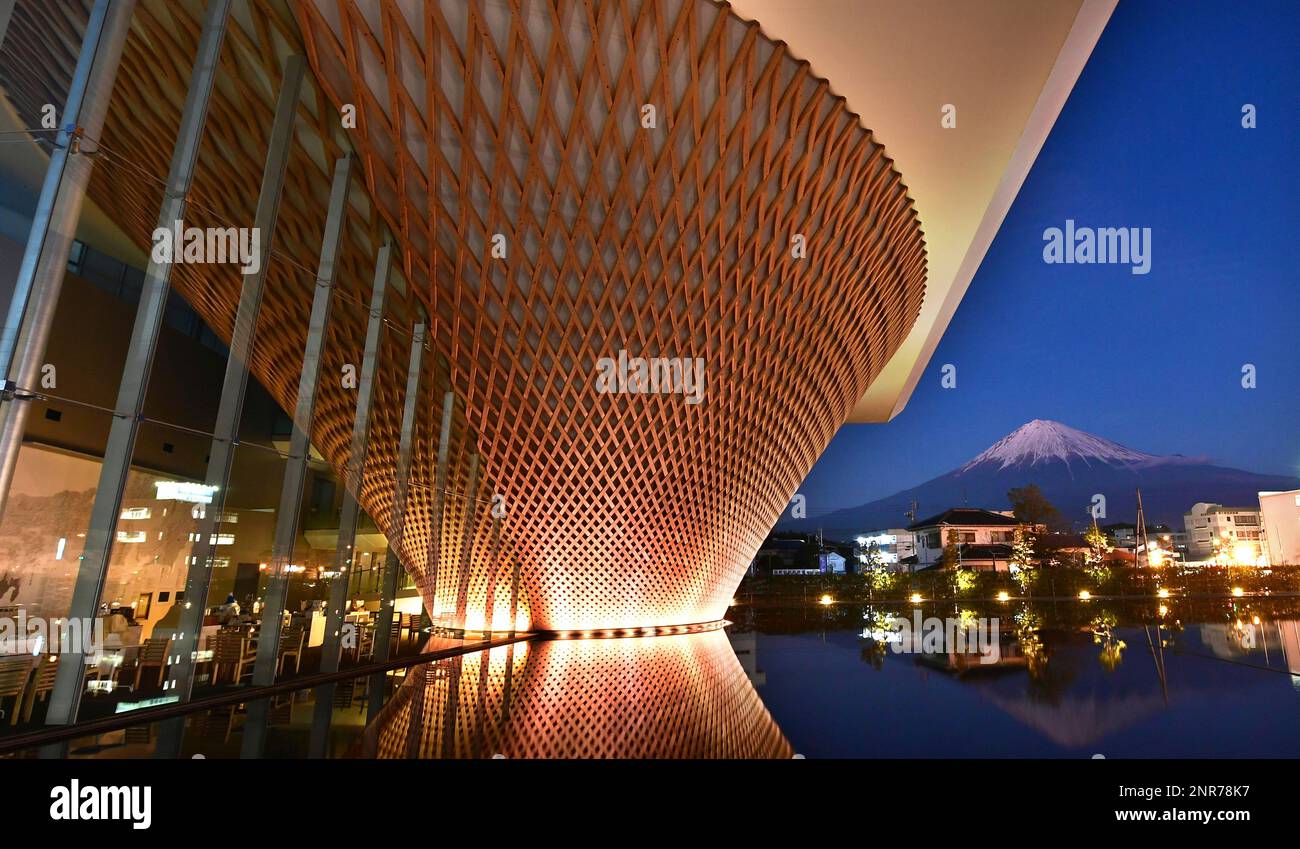 The building of Mt.Fuji World Heritage Center which is inspired by ...