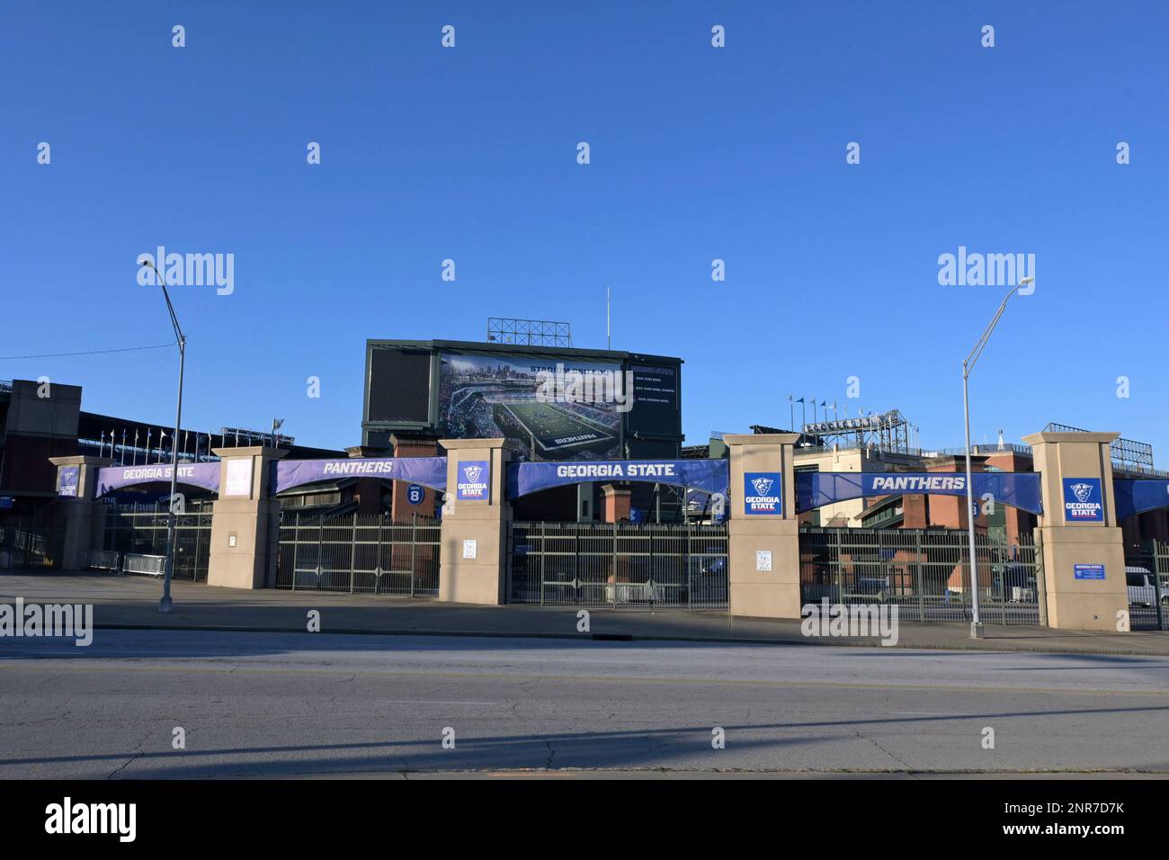 General overall view of Georgia State Stadium, Friday, Feb. 28, 2020 ...