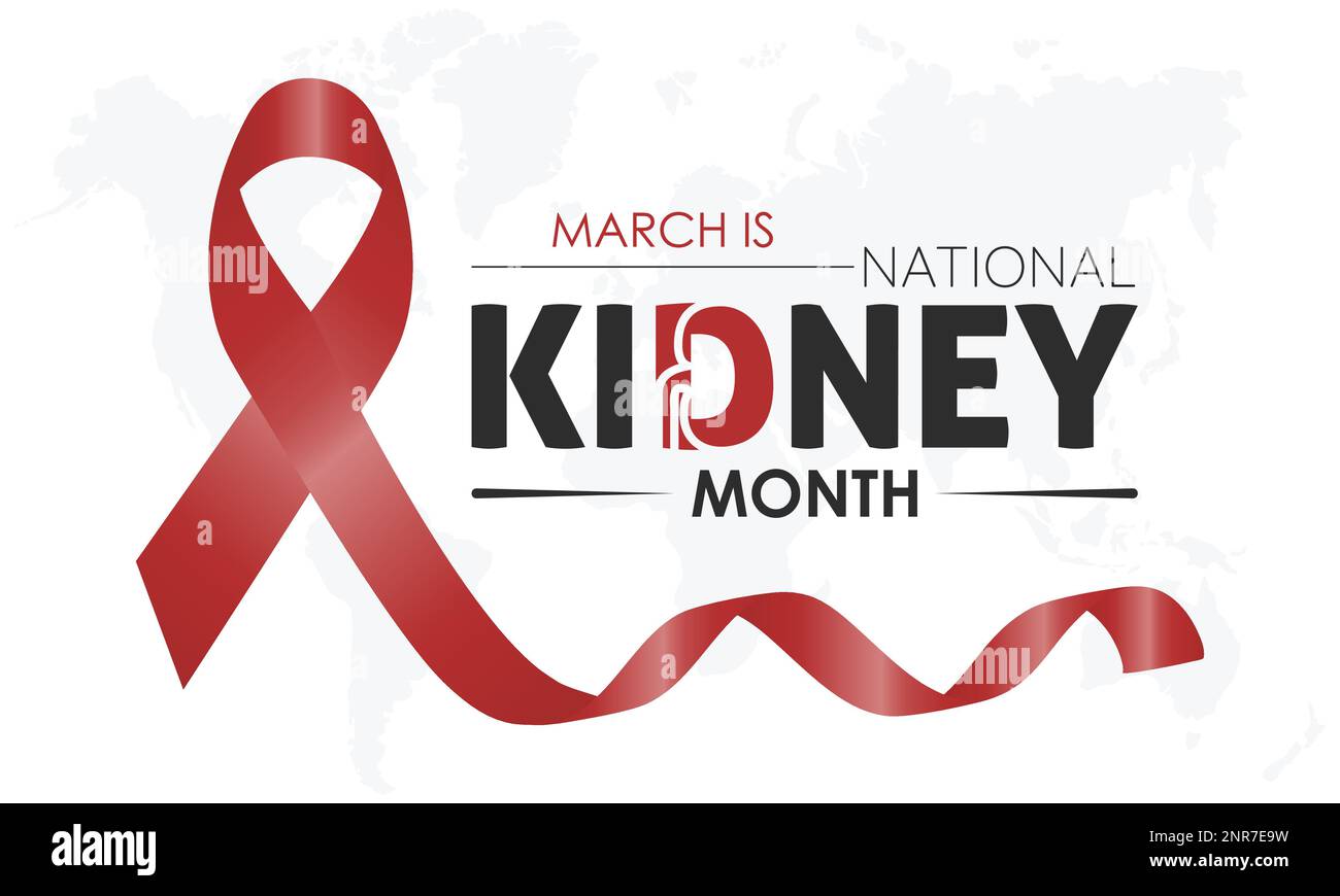 National Kidney Month. Health awareness campaign on the importance of ...