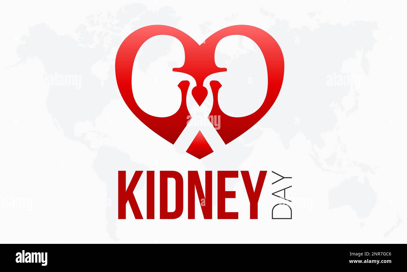 World Kidney Day. Health awareness campaign on the importance of the kidneys observed on March ...