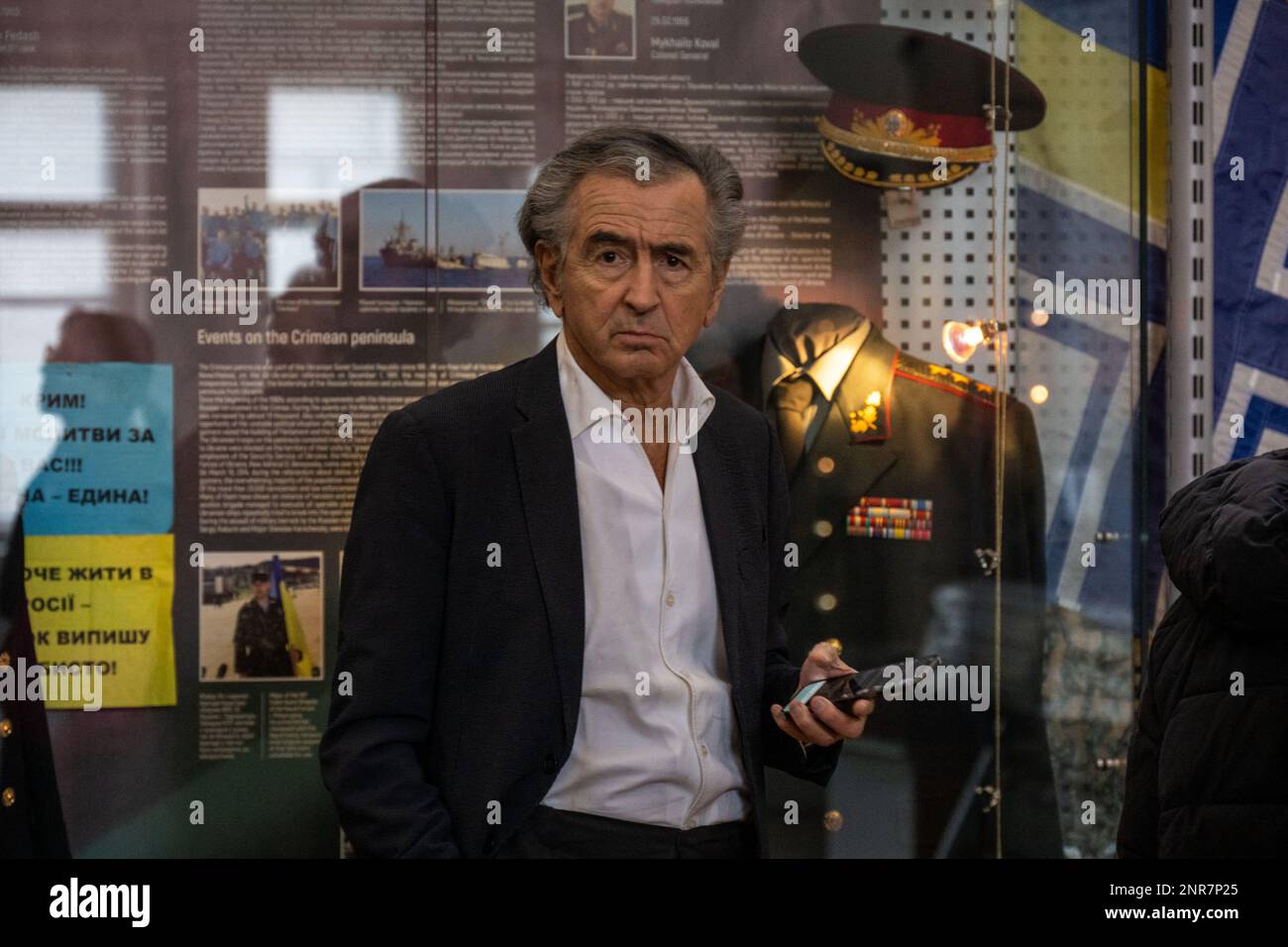 French public intellectual Bernard-Henri Levy (often referred to as BHL ...