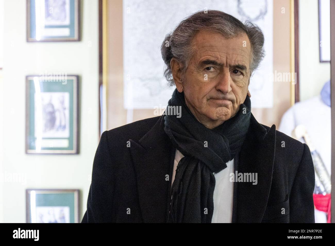 French public intellectual Bernard-Henri Levy (often referred to as BHL ...
