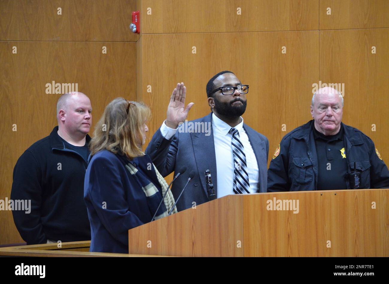 Defendant Willie Cory Godbolt is sworn in before telling the court he ...