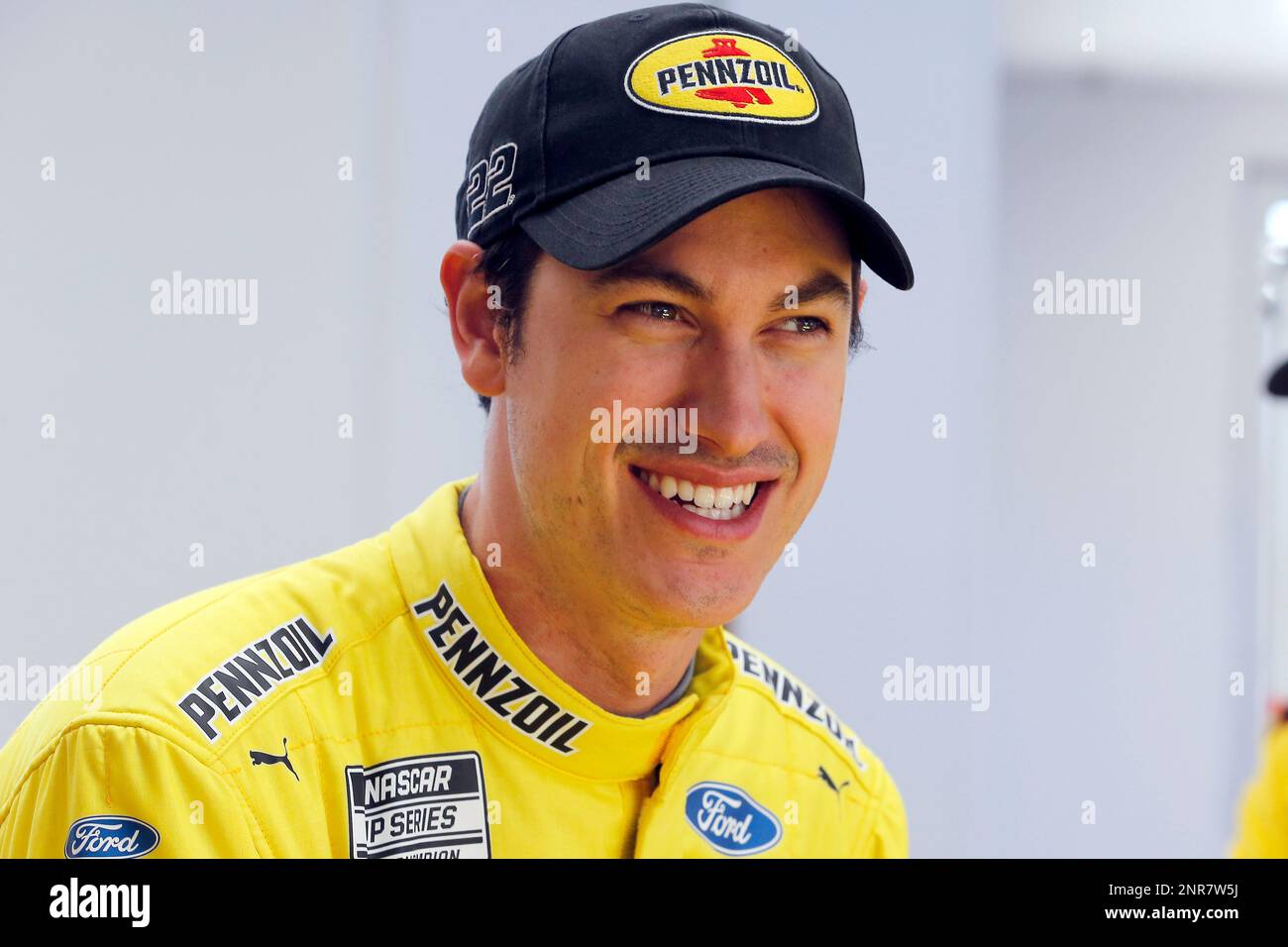 #22: Joey Logano, Team Penske, Ford Mustang Pennzoil during practice ...