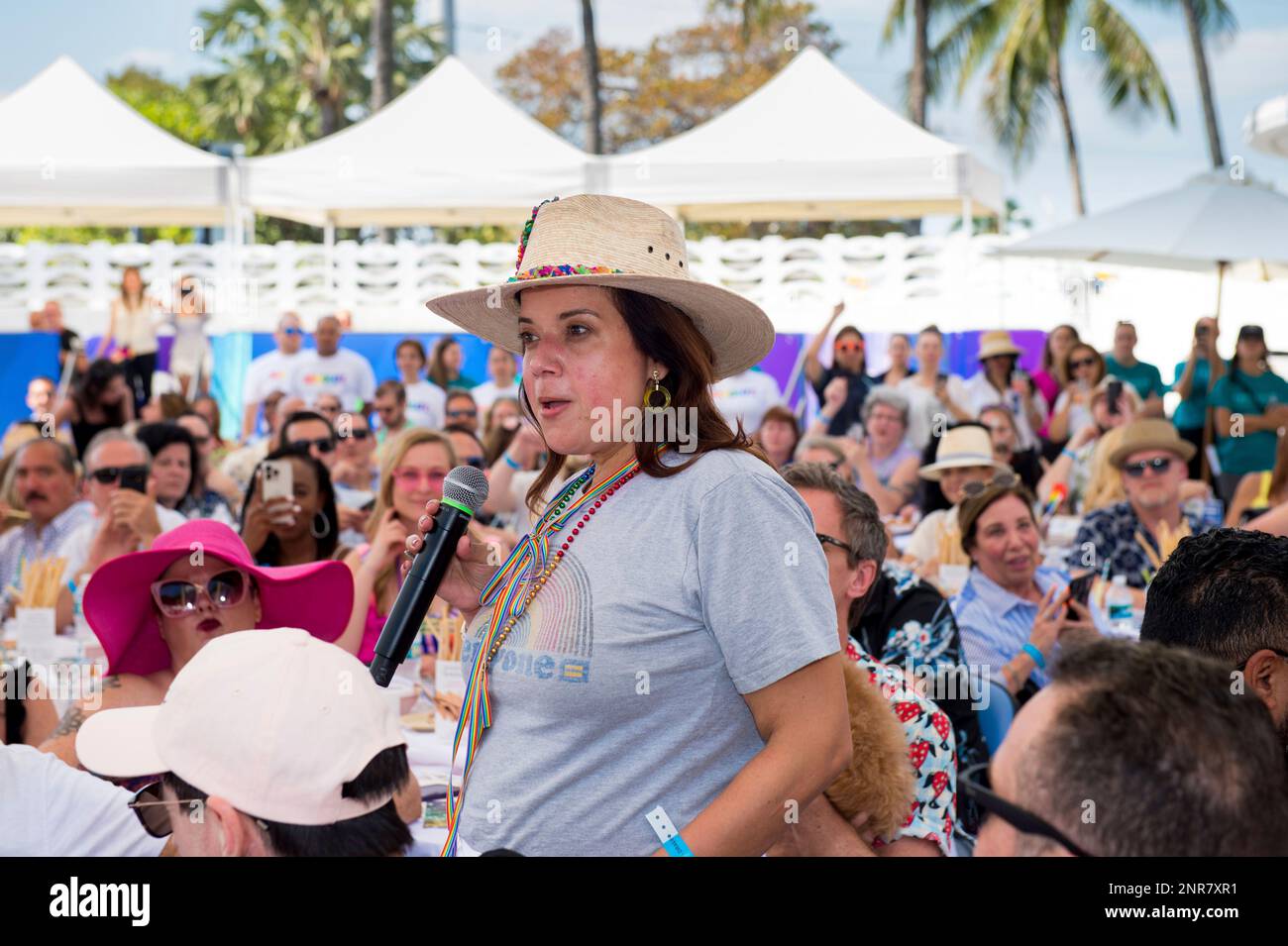Ana Navarro appears at the Drag Brunch hosted by David Burtka and Neil ...